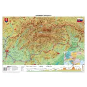 Mapa Slovensko-geografická B1 formát Stiefel | Lamitec.sk